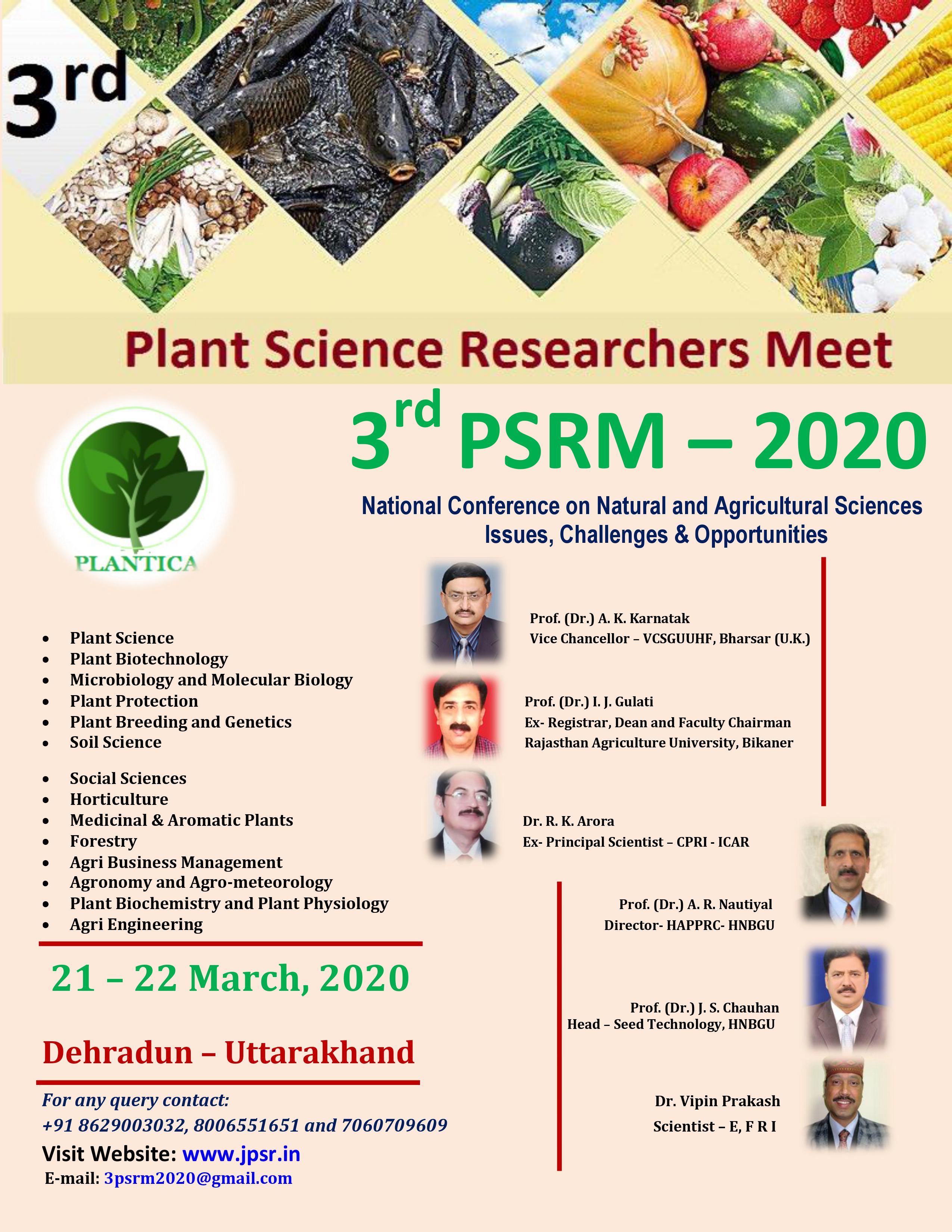 PSRM-Conferences | APSR – PLANTA